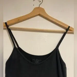 Brandy Melville | Dresses | Brandy Melville Black Spaghetti Strap Mini ...